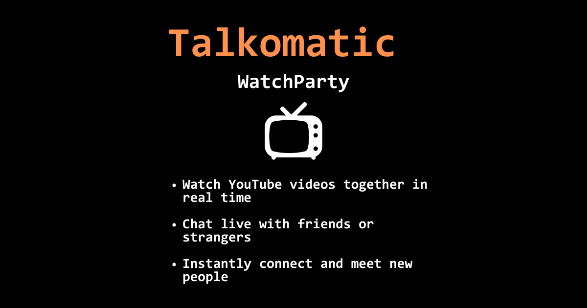 Talkomatic | WatchParty